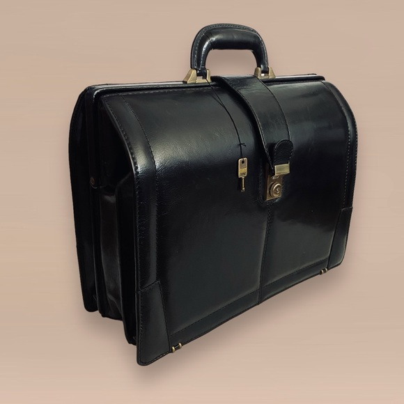 Stebco Leather | Bags | Vintage Stebco Dome Top Briefcase Top Grain ...